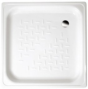 SMAVIT Smaltovaná sprchová vanička, čtverec 80x80x16cm, bílá - PD80X80
