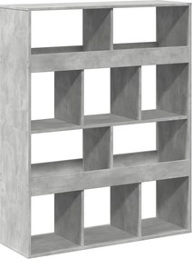 Dělicí stěna betonově šedá 100 x 33 x 125,5 cm kompozitní dřevo 3309522