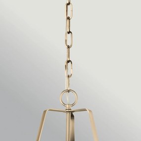 Industriální lustr nad stůl Elstead Etcher 46 cm 2x E27 šampaňský bronz