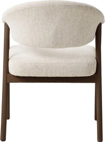 Krémová jídelní křesla v sadě 2 ks s područkami z dubového dřeva Elk – Unique Furniture