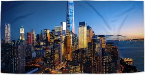 Sablio Ručník Noční mrakodrapy - 30x50 cm