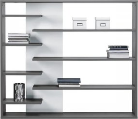 Mdx Knihovna Zenit levá - Grafit 160 cm
