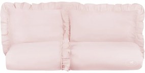 COTTON & SWEETS Povlečení Bavlněné Boho Big s kanýrem, Pudrová růžová - 140x200/50x60 cm