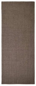 vidaXL Sisalový koberec pro škrabací sloupek hnědý 80 x 200 cm