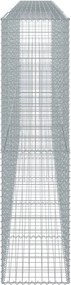 Gabionový koš s víkem 600 x 50 x 200 cm pozinkované železo 3295171