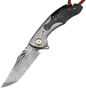 KnifeBoss damaškový zavírací nůž Classic Carbon