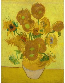 Obraz - reprodukce 50x70 cm Sunflowers, Vincent van Gogh – Fedkolor
