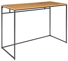 OnaDnes -20% Nordic Living Dubový kovový pracovní stůl Winter 100 x 45 cm