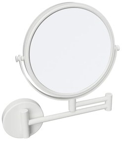 Sapho, X-ROUND WHITE závěsné kosmetické zrcátko průměr 190mm, bílá, XR006W