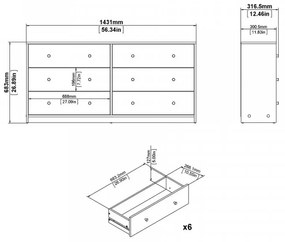 FALCO Komoda May 70328 bílá