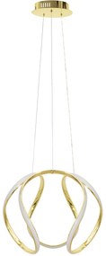 Toolight, LED závěsné svítidlo + dálkový ovladač 60W APP386-CP, zlatá, OSW-06902