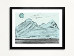 Přemysl Černý | Severní země Rám: Černý, Velikost: 40 x 60 cm