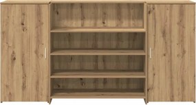 Recepční stůl dub artisan 200x50x103,5 cm kompozitní dřevo 3324186