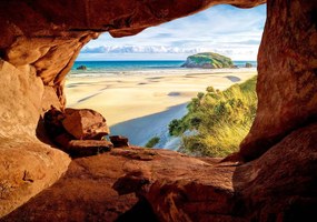 Fototapeta - Výhled na pláž z kaňonu (152,5x104 cm)