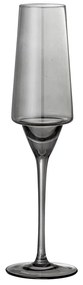 Bloomingville Sklenice na šampaňské SADA/4ks, šedá, sklo
