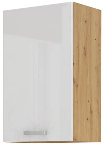 Horní kuchyňská skříňka Arryn 45 G-72 1F (dub artisan + lesk bílý). 1024684