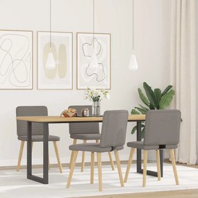 Jídelní židle 4 ks taupe textil 3315250