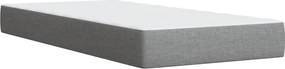 Box spring postel s matrací světle šedá 80 x 200 cm textil 3290315