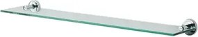 Spirella ATLANTIC nástěnná polička 40 cm chromovaná ocel / sklo