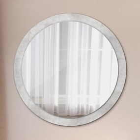 Kulaté dekorativní zrcadlo Betonová textura fi 100 cm