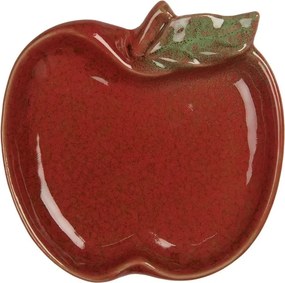 Dekorační keramický talířek ve tvaru jablka Retro Uniq - 13*13*2 cm