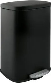Spirella AKIRA pedálový odpadkový koš 12 L matná černá / ocel / soft-c