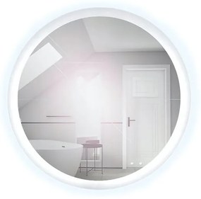 Comodo Zrcadlo závěsné s LED osvětlením po obvodu Nikoletta LED 10 Typ: bez vypínače, Rozměry (cm): ø 60 - (Nikoletta LED 10/60)