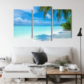 Vícedílný obraz Pláž Na Maledivách Nedostatek Nedostatek Plátno Canvas 180x120