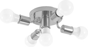 Toolight - Stropní kovová 6-ramenná lampa 6xE27 60W APP709-6C, chromová, OSW-05206