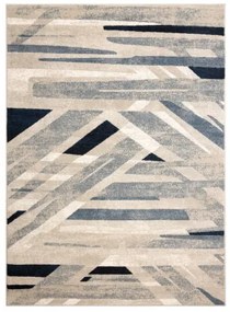 koberec Vlna NAIN Geometrický 7706/51955 béžový / modrý velikost 80x150 cm | krásné koberce cz