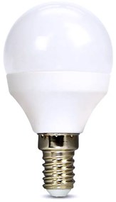 Solight LED žárovka, miniglobe, 4W, E14, 3000K, 340lm, bílé provedení