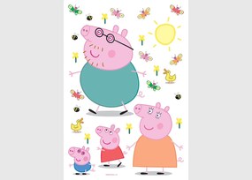 Dětská samolepka na zeď Prasátko Peppa | 42.5 x 65 cm | DDK1647