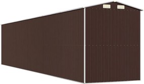 Zahradní kůlna tmavě hnědá 192 x 938 x 223 cm pozinkovaná ocel 3147469