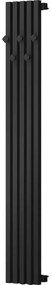 Mexen Flux dekorativní koupelnový radiátor 1500 x 240 mm, 450 W, černý - W127-1500-240-00-70