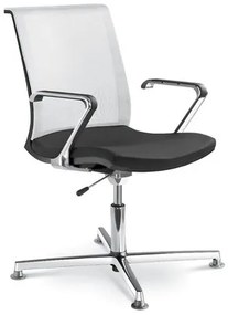 LD seating Kancelářská židle LYRA NET 203-F34-N6 BR-785-N6 - hliníkové područky pevné LÁTKY 1 / FLORIDA, ERA 2021 SÍŤOVINY RIB