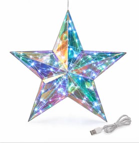 LED vánoční hvězda 100 LED 36×36 cm