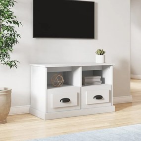 TV skříňka bílá 80 x 35 x 50 cm kompozitní dřevo
