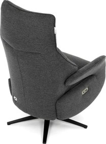 Polohovací křeslo šedé, elektrické TV-B3973 GREY2