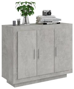 Příborník betonově šedý 92 x 35 x 75 cm kompozitní dřevo