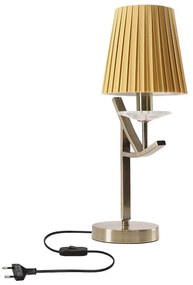 Stolní lampa VITORIA 1xE14/40W/230V žlutá/mosaz