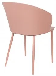 Jídelní židle GIGI WLL,plast růžový White Label Living 1100424