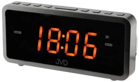 JVD Digitální budík do sítě s oranžovými LED svítícími čísly a vibracemi JVD SB701.3