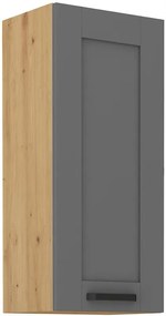 Kuchyňská skříňka LUNA 40 G-90 1F korpus: dub artisan, barva dvířek: šedá DUST