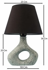 Stolní lampa 1xE27/40W/230V černá/zelená
