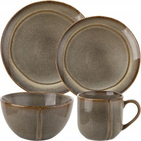 Set Porcelán Set Jídelní Servis Talíře 24el 6 Osob Vzor Bergen