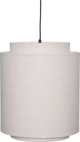 Krémové látkové závěsné svítidlo ø60x48 cm Sable – Hübsch