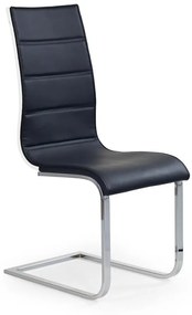 Jídelní židle K104 Halmar Černá / bílá
