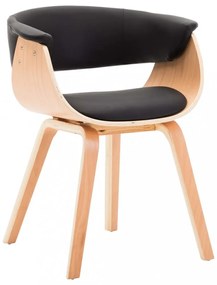 Jídelní židle ohýbané dřevo Dekorhome Černá