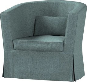 Potah na křeslo IKEA Ektorp Tullsta barva modrá látka pletený vzor
