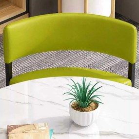 LuxuryForm DESIGN Jídelní set MONTE 4+1 - zelený / bílý